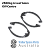 2500Kg 6 Leaf Rocker Roller Spring Set - Off-Centre Spring Bolts ...