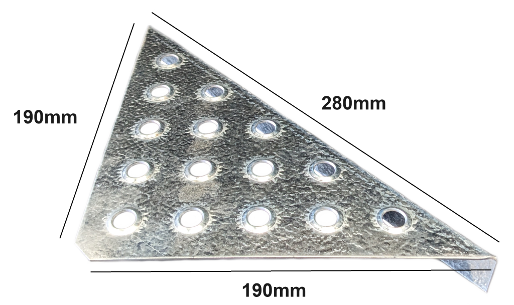 Trailer Mudguard Side Step, Galvanized, 190x190x280mm – Trailer Parts ...